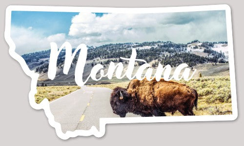 Montana Bison Sticker – MontanaTees